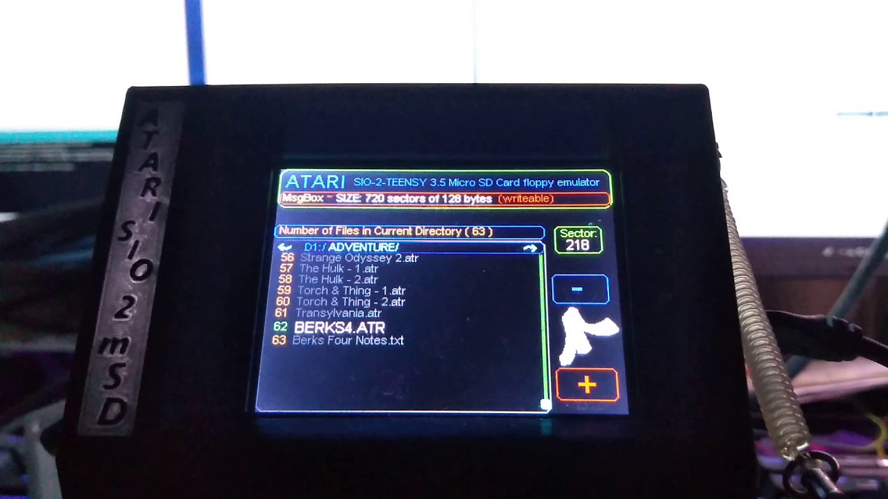 Vintage Atari 8 bit SIO Drive emulation testing. - YouTube