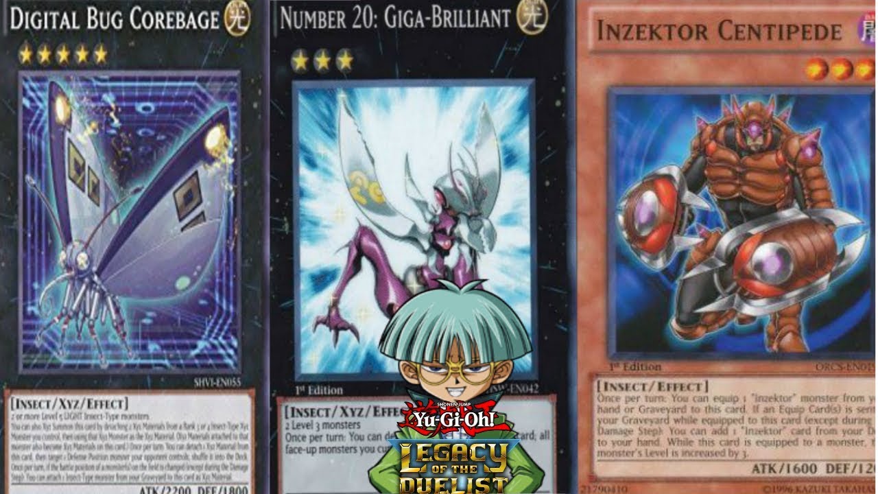 Digital Bug : Deck Recipe Yu-Gi-Oh! Legacy of The Duelist - YouTube