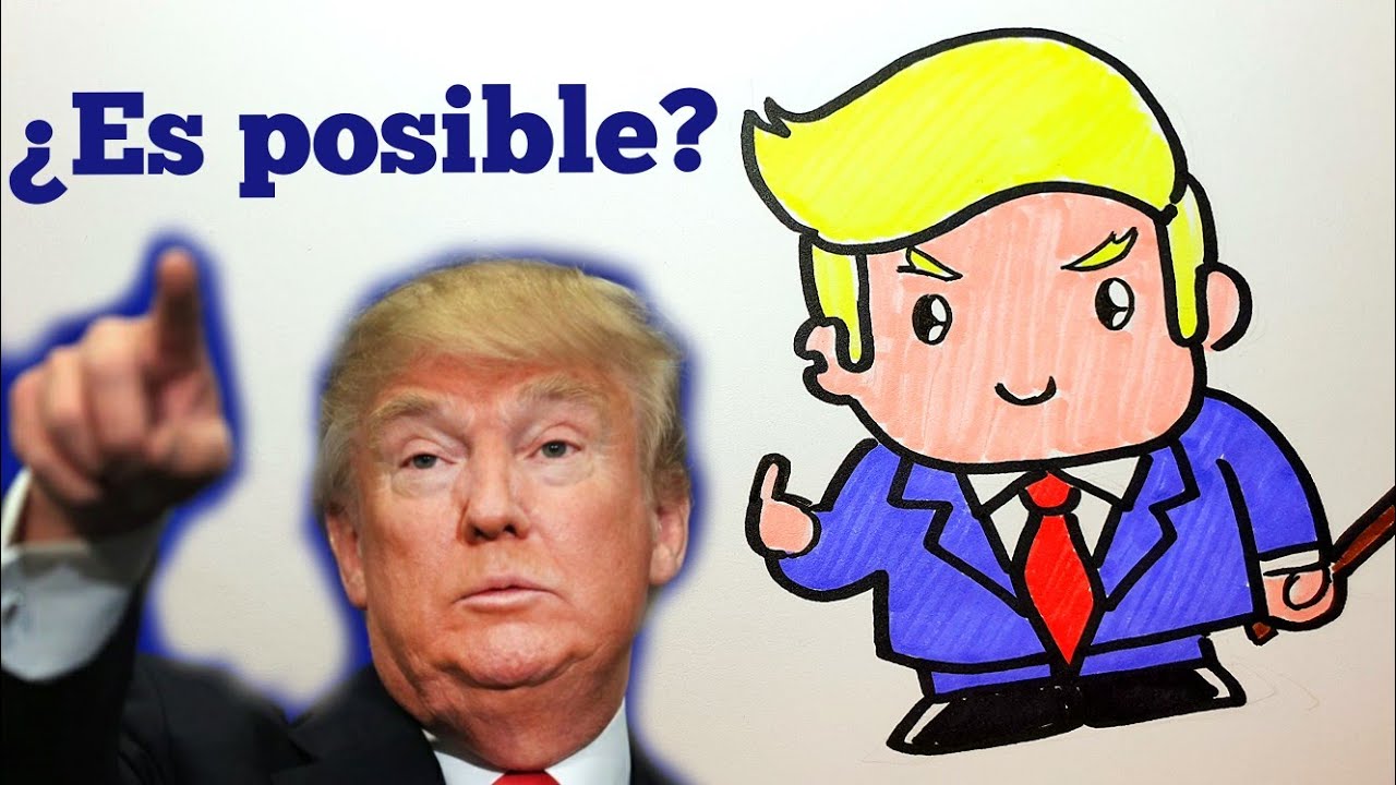 Cómo dibujar a DONALD TRUMP KAWAII. 😱 - YouTube