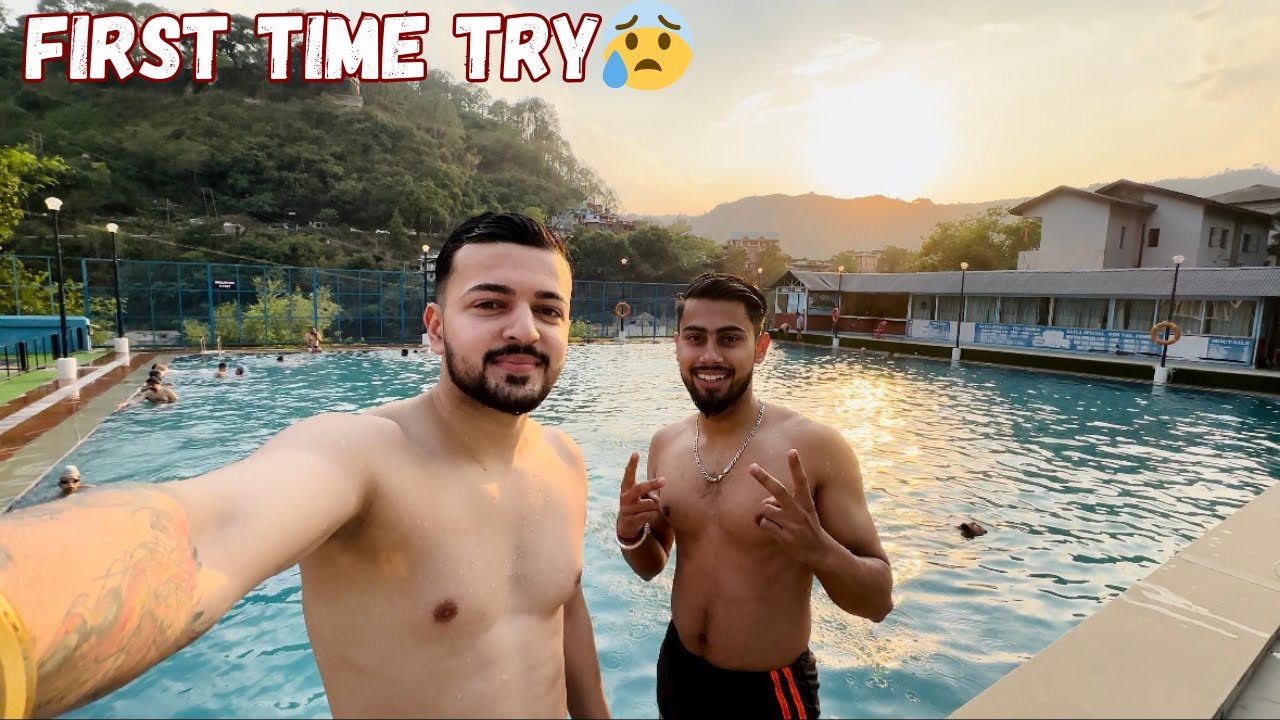 FIRST TIME TRY IN SWIMMING POOL😍ENJOYING WITH FRIENDS🔥 - YouTube