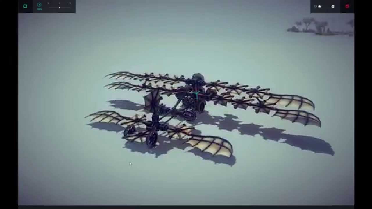 Besiege - Taildragger Bi-Plane - YouTube
