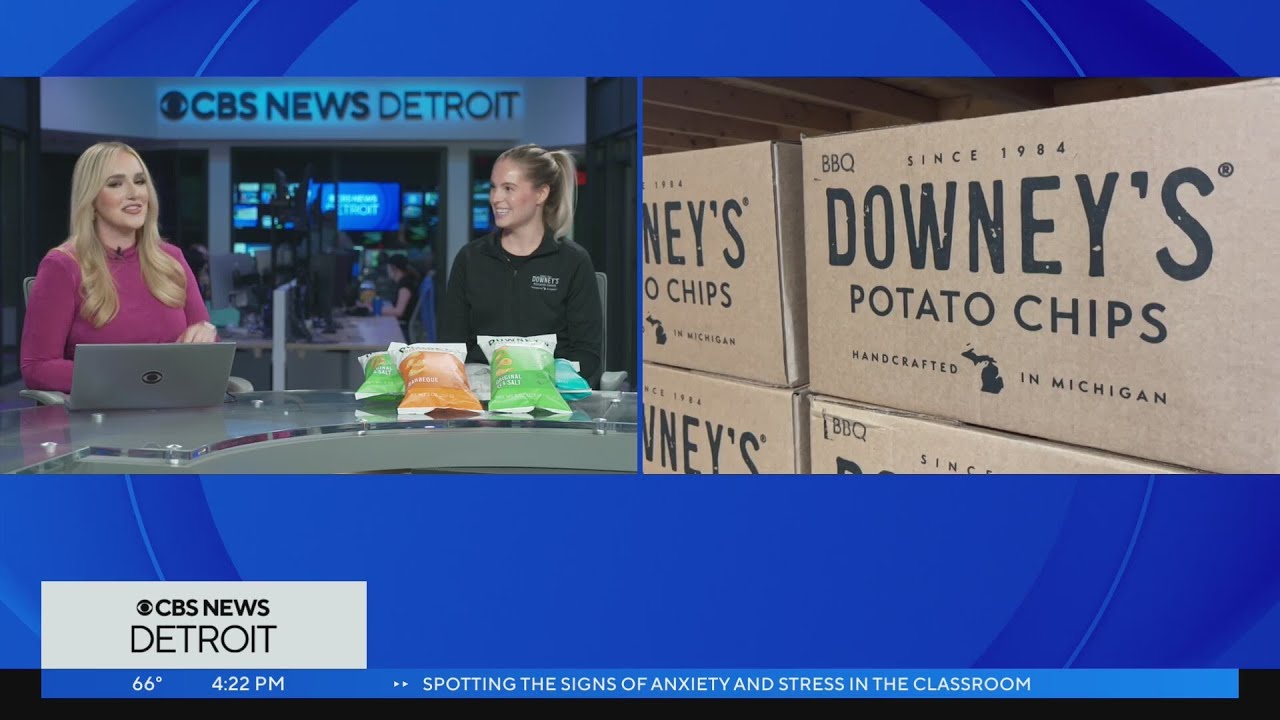 Michigan Made Downey's Potato Chips - YouTube