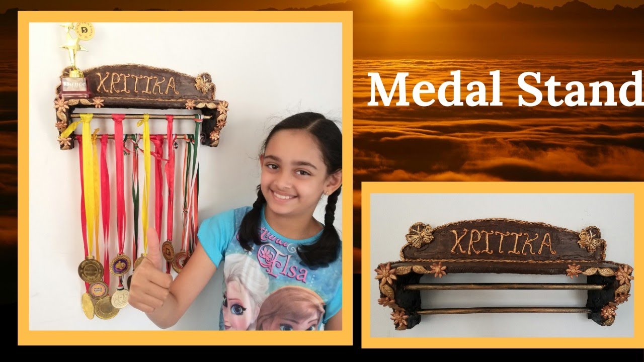 Personalized Medal Trophy Stand with name | Holder diy | Gift Ideas ...