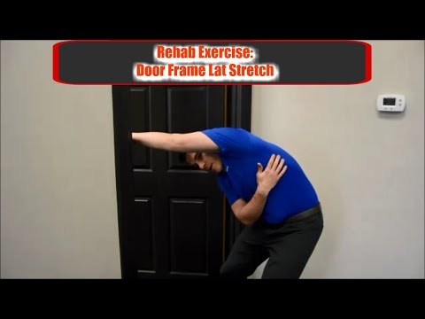 Door Frame Lat Stretch - YouTube