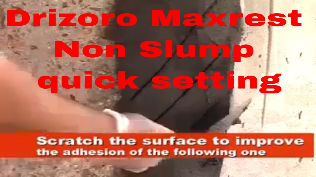 How to Use Drizoro MAXREST For ANY Concrete repair cracks or spalling ...
