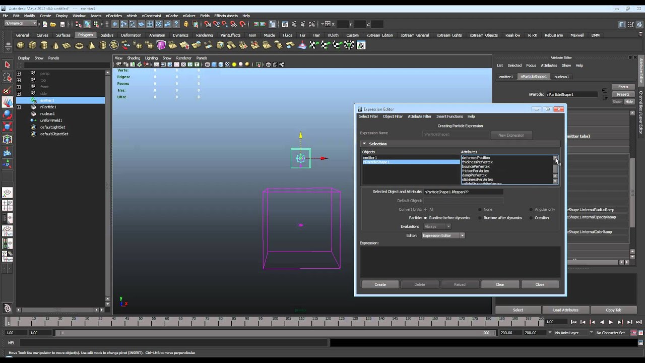 Particle Kill Fields in Maya - YouTube