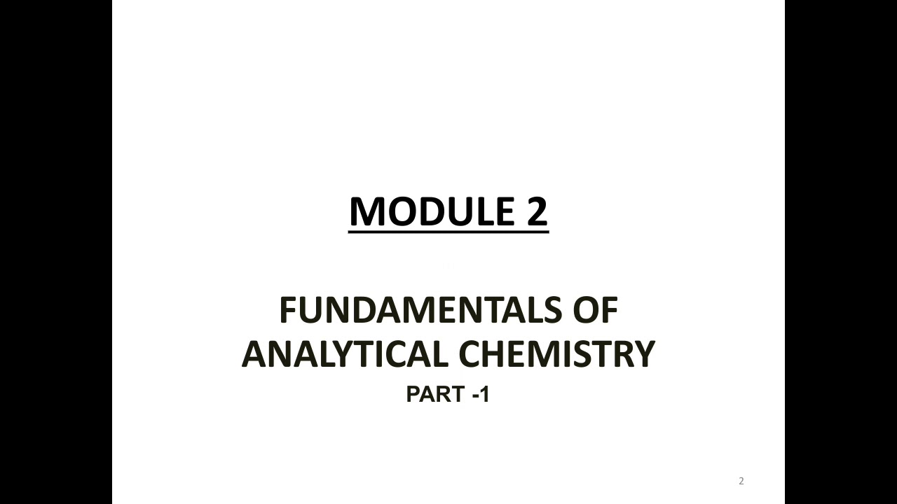 Chemistry Module 2 - Part 1 - YouTube