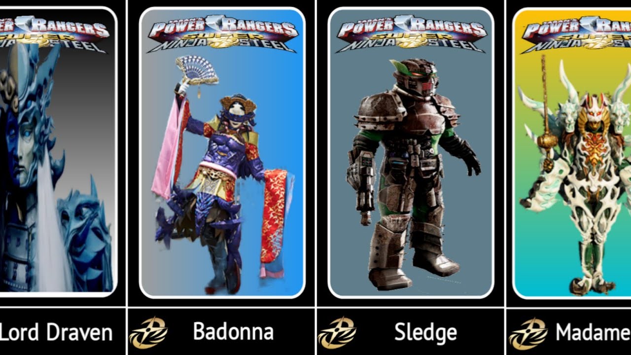 Power Rangers Super Ninja Steel 🌀 Villains/Monster's 👹| Power Ranger ⚡ ...