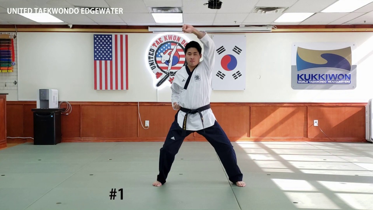 White Belt - 8 Basic Blocking - with Counts - Edgewater United Taekwondo - YouTube