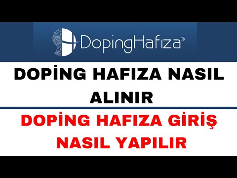 Doping Hafıza Nasıl Alınır - Doping Hafıza Nasıl Giriş Yapılır