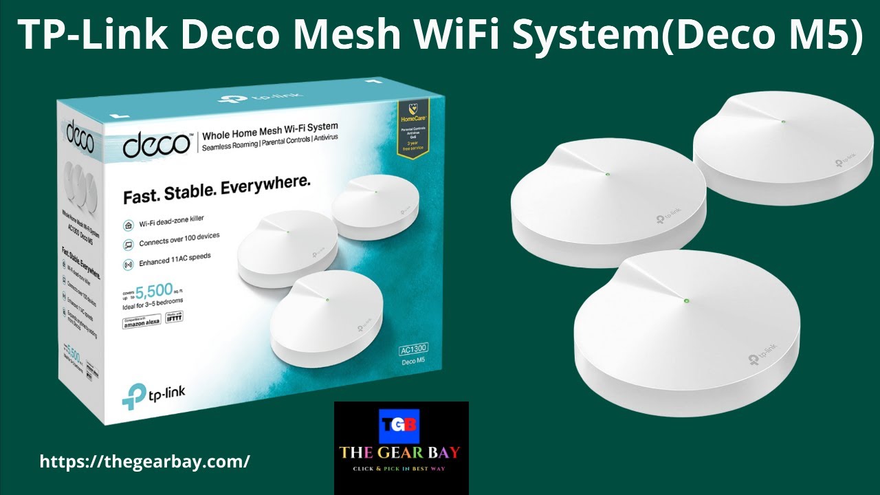 TP-Link Deco Mesh WiFi System(Deco M5) How To Install and setup - YouTube