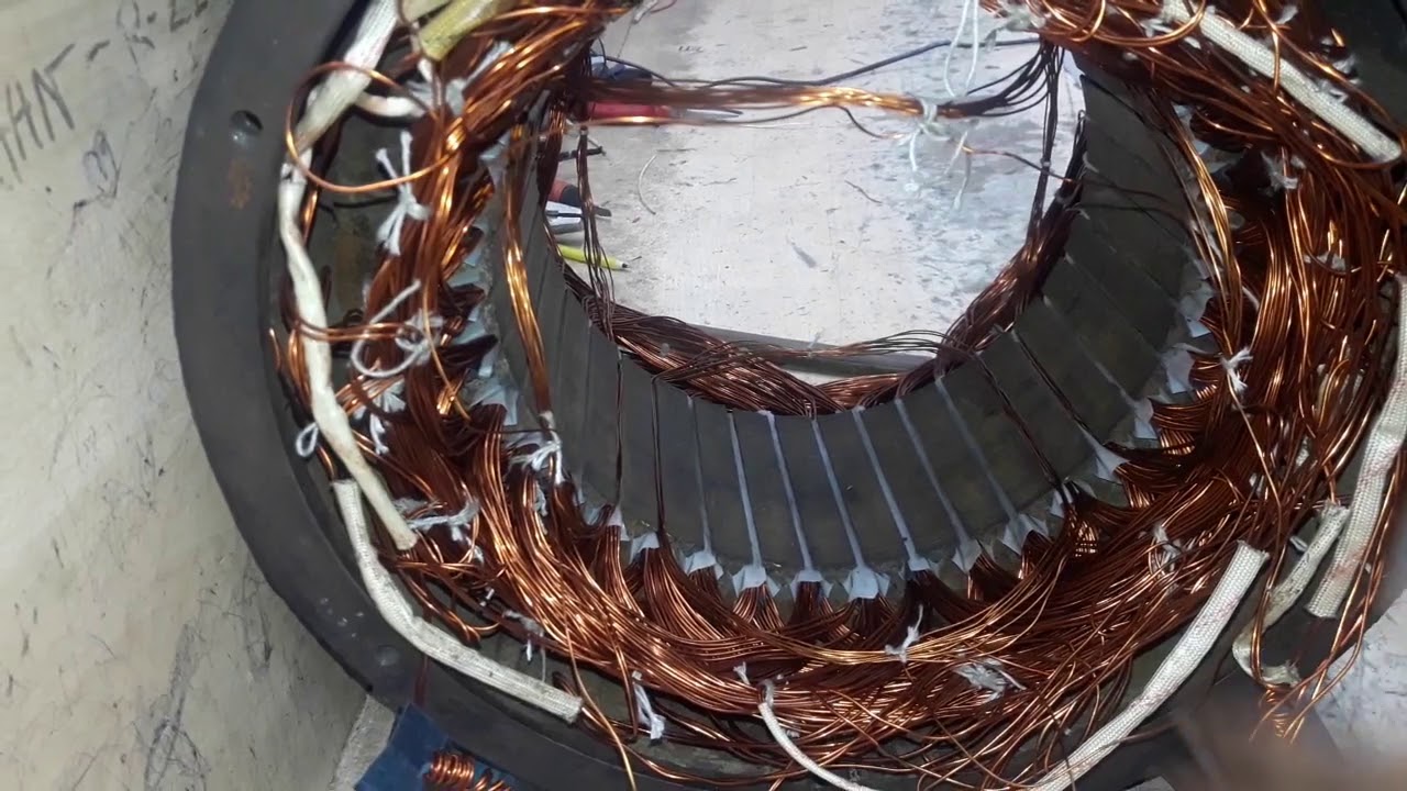 3 phase generator rewinding part-2. excitation coil rewinding. self ...