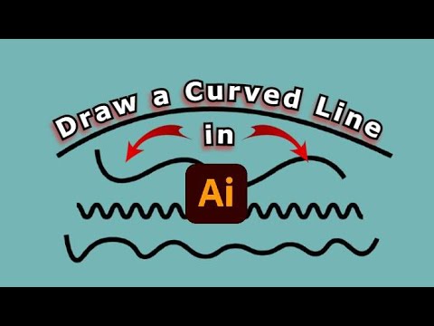 How to Draw a Curved Line in Illustrator - YouTube