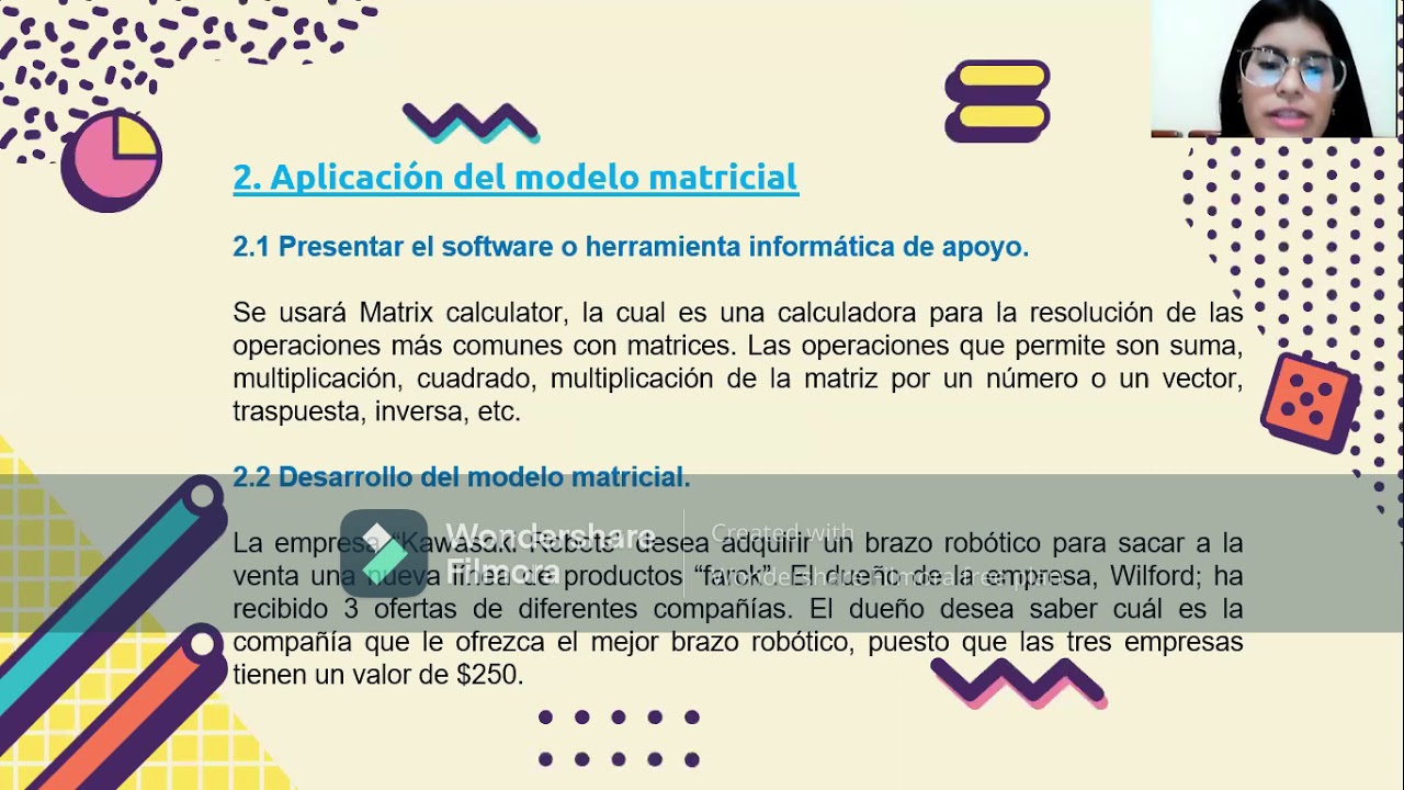 Uso de matrices en la vida diaria - YouTube