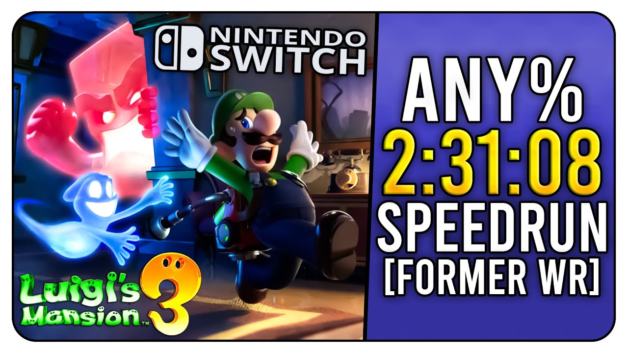 [Former WR] Luigi's Mansion 3 - Any% Speedrun in 2:31:08 - YouTube