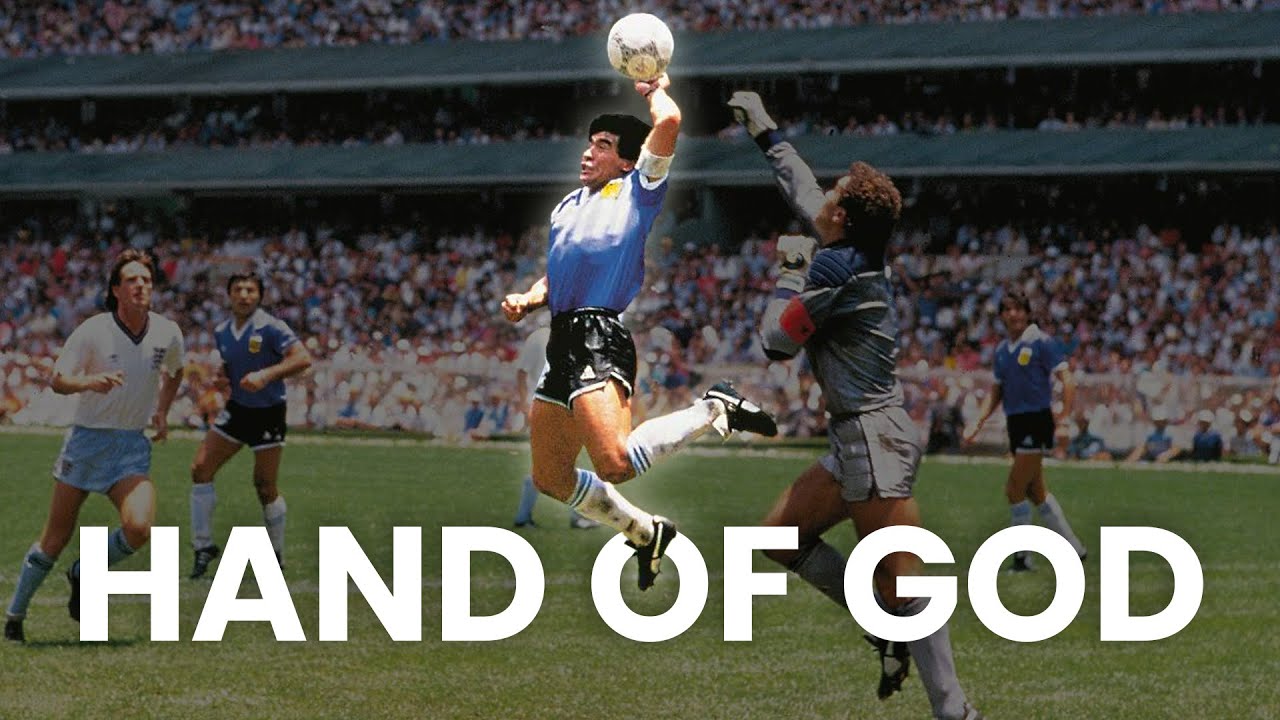 Diego Maradona - Hand of God - Argentina vs England World Cup 1986 ...