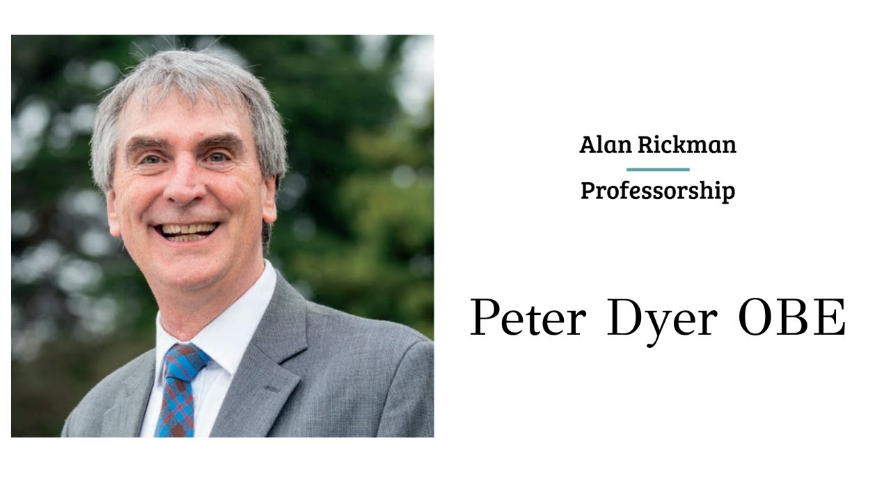 Peter Dyer OBE supporting the Alan Rickman Professorship of Facial ...