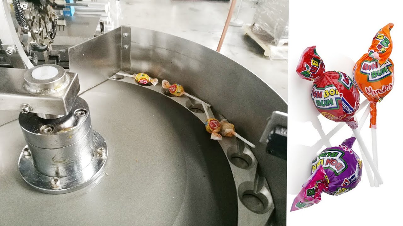 Automatic Double twist Lollipop wrapping machine, how to wrapping ...