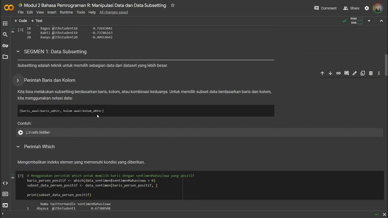 1 Data Subsetting Youtube
