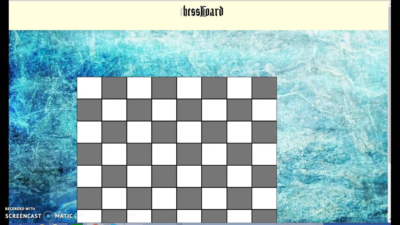 Artifact 2 Chessboard With Html And Css 22 Youtube