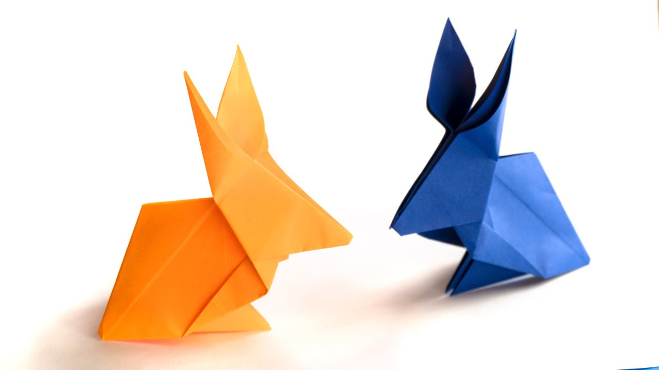 Cómo hacer un conejito de origami. Conejo de papel - YouTube