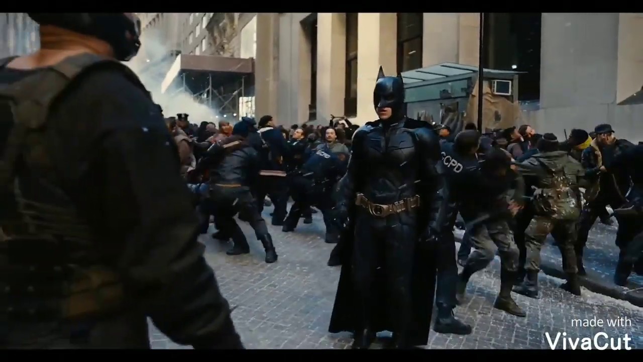 The Dark Knight Rises final battle comparison - YouTube