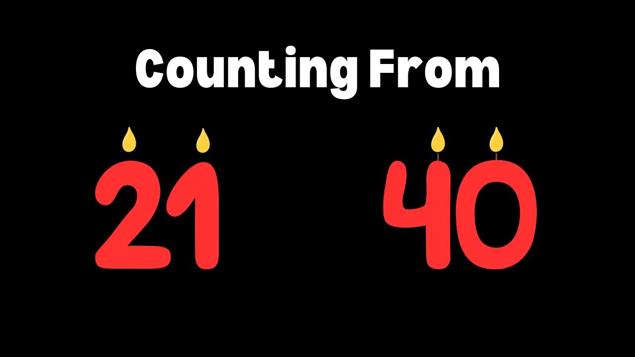 Counting From 21 To 40 For Kids By Sprocket Toon Hub - YouTube