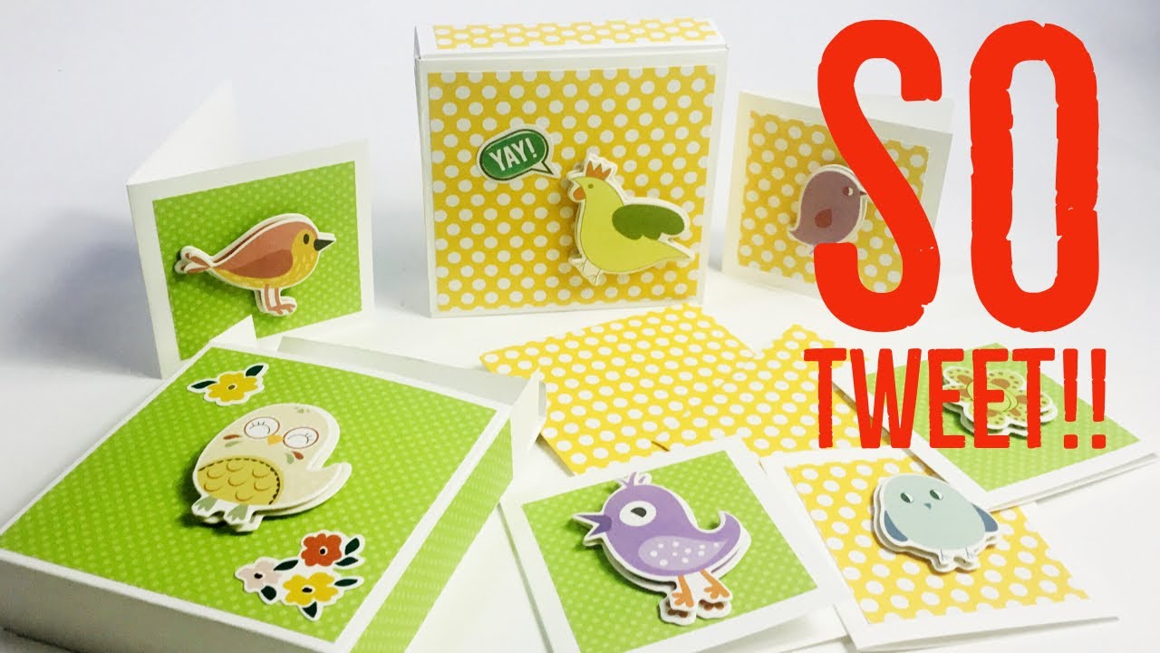 MAKE CUTE & EASY 3X3 BOXED NOTE CARD SETS! Man Oh Man This Is So Cute ...