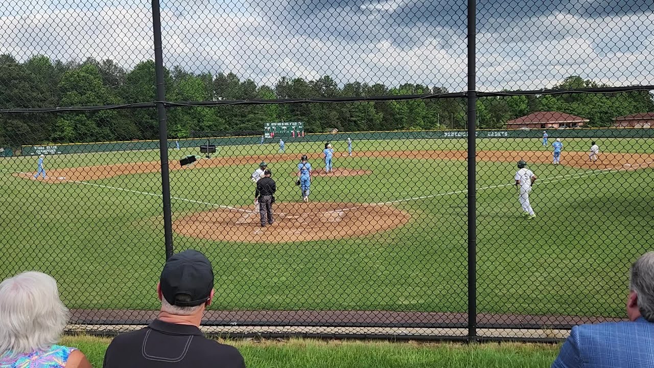 Elijah Coston scores first run of the game for Benedictine - YouTube