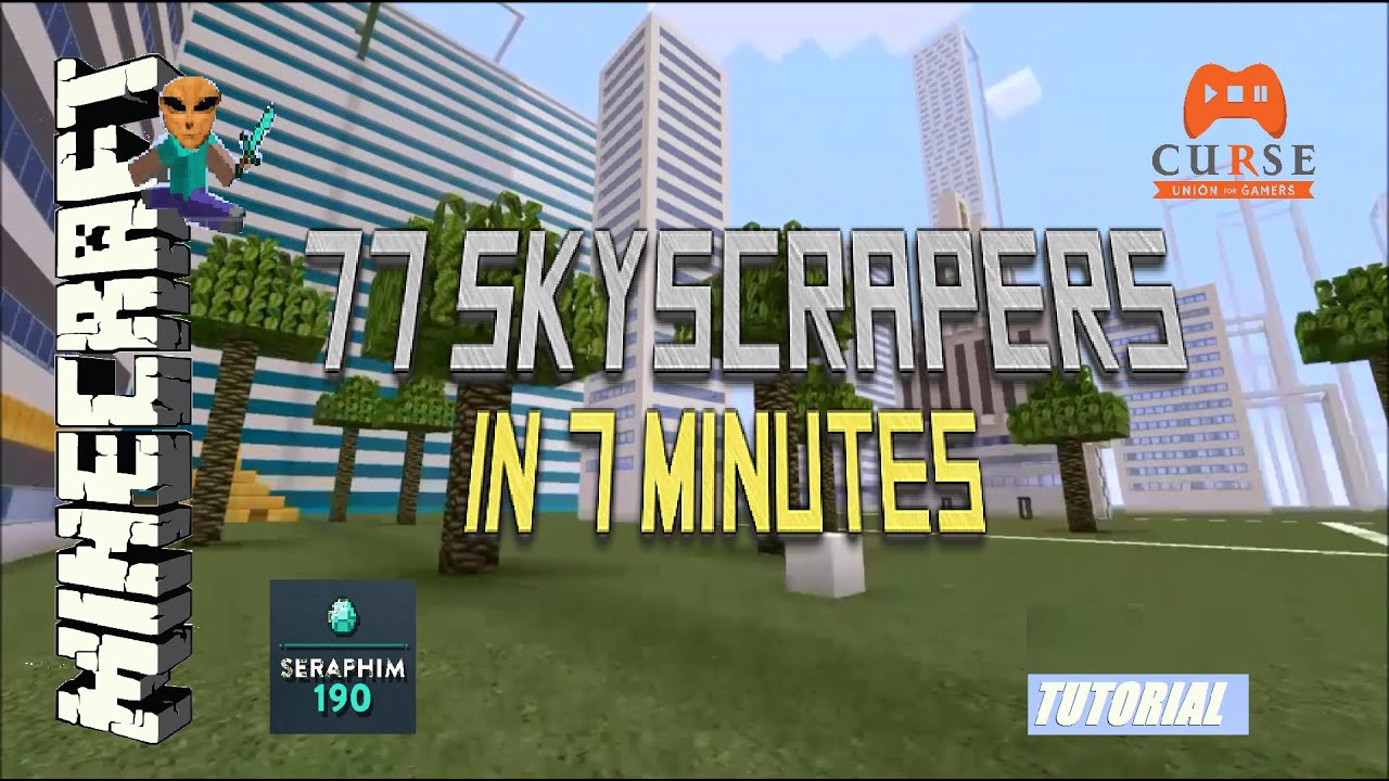 Minecraft : 77 skyscrapers In 7 Minutes!!! (PART 1) Epic Speed Build By ...
