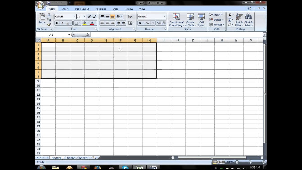 How To Block Cell In MS Excel 2007 Part 1 YouTube How To Block Cell In MS Excel 2007 Part 1 YouTube