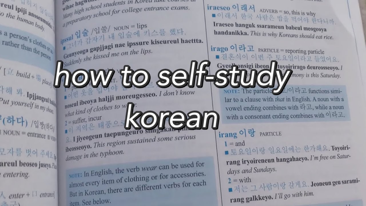 🇰🇷 how to start self studying korean 📚 my top 5 tips - YouTube