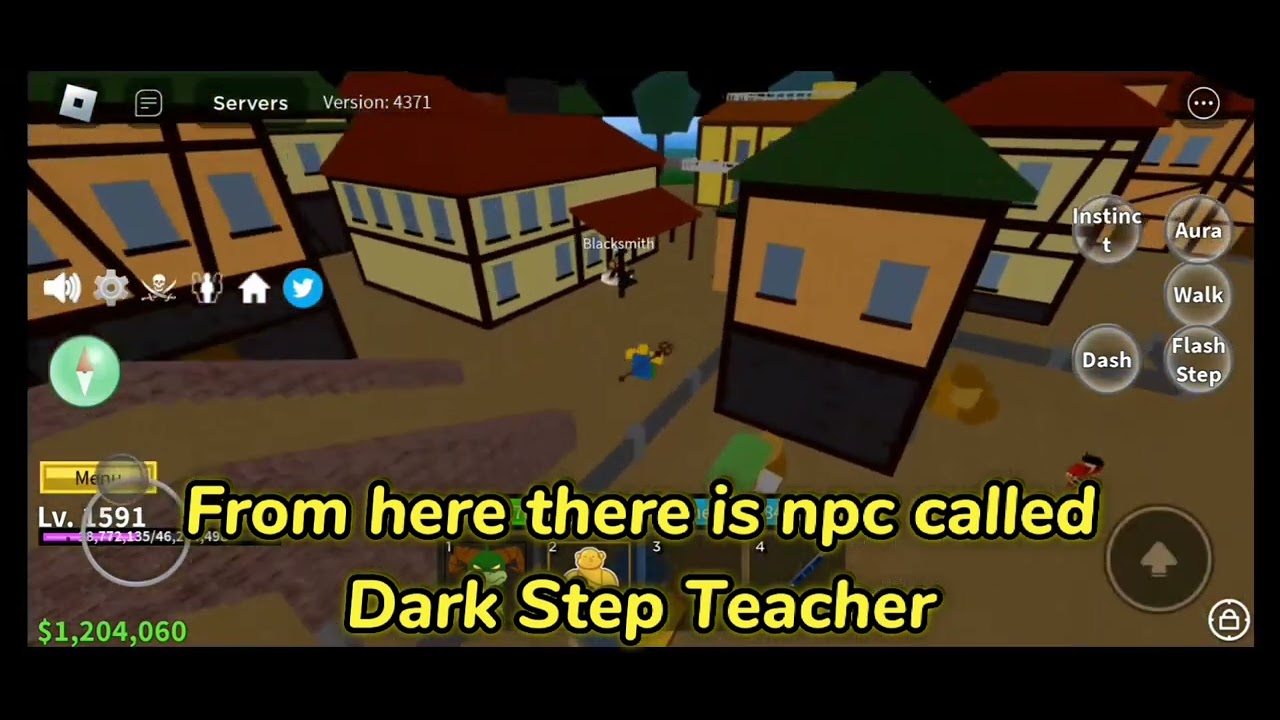 How to get the Dark Step fighting style in blox fruits First Video :D ...