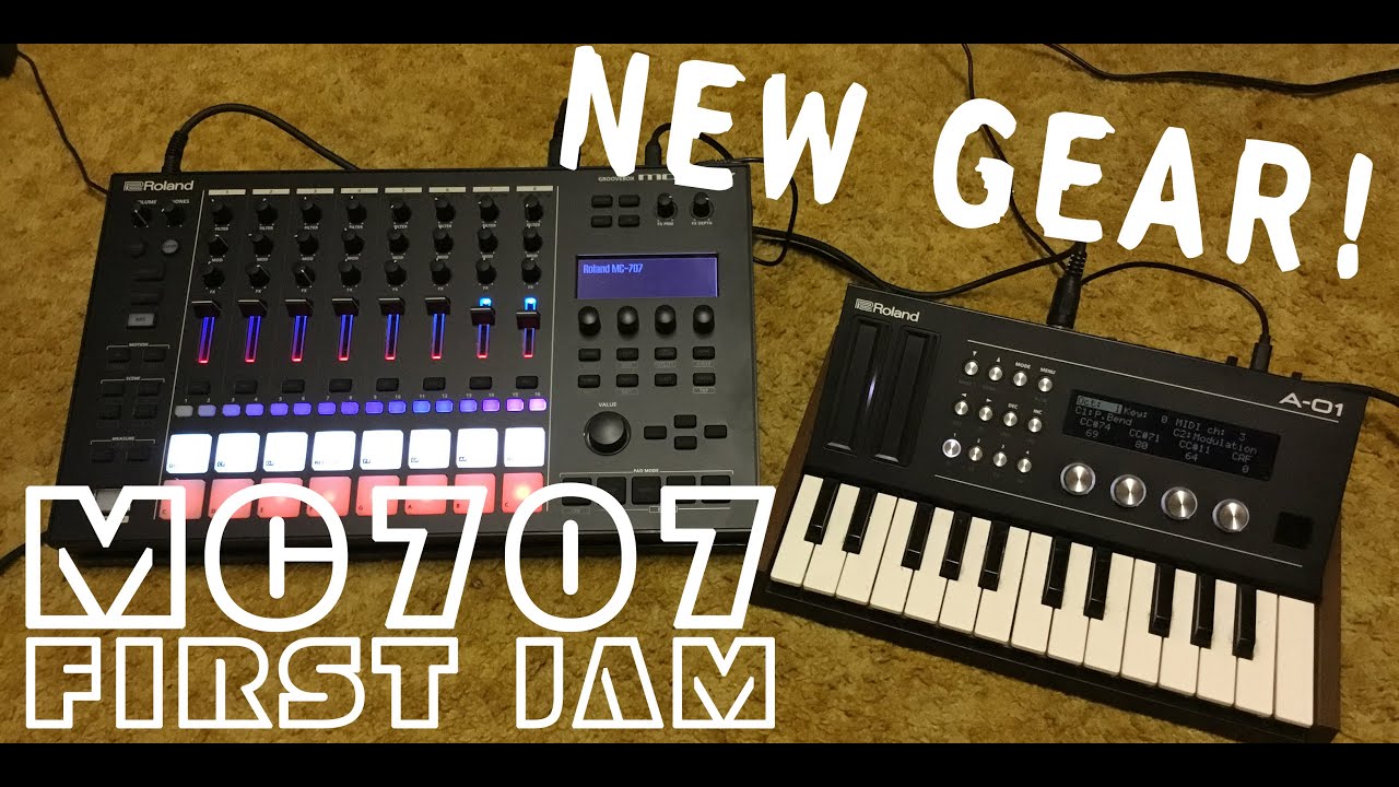Roland MC-707 First Jam - YouTube