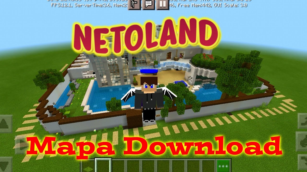 ⚪Minecraft PE - Mapa Casa Do Felipe Neto/Luccas Neto (NetoLand ...