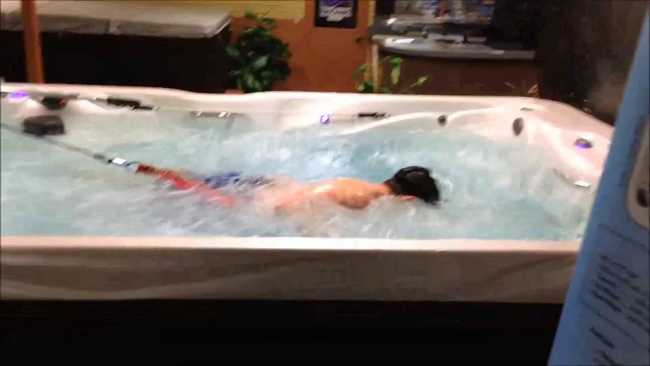 Premium Leisure Aquatica 12' Swim Spa - YouTube