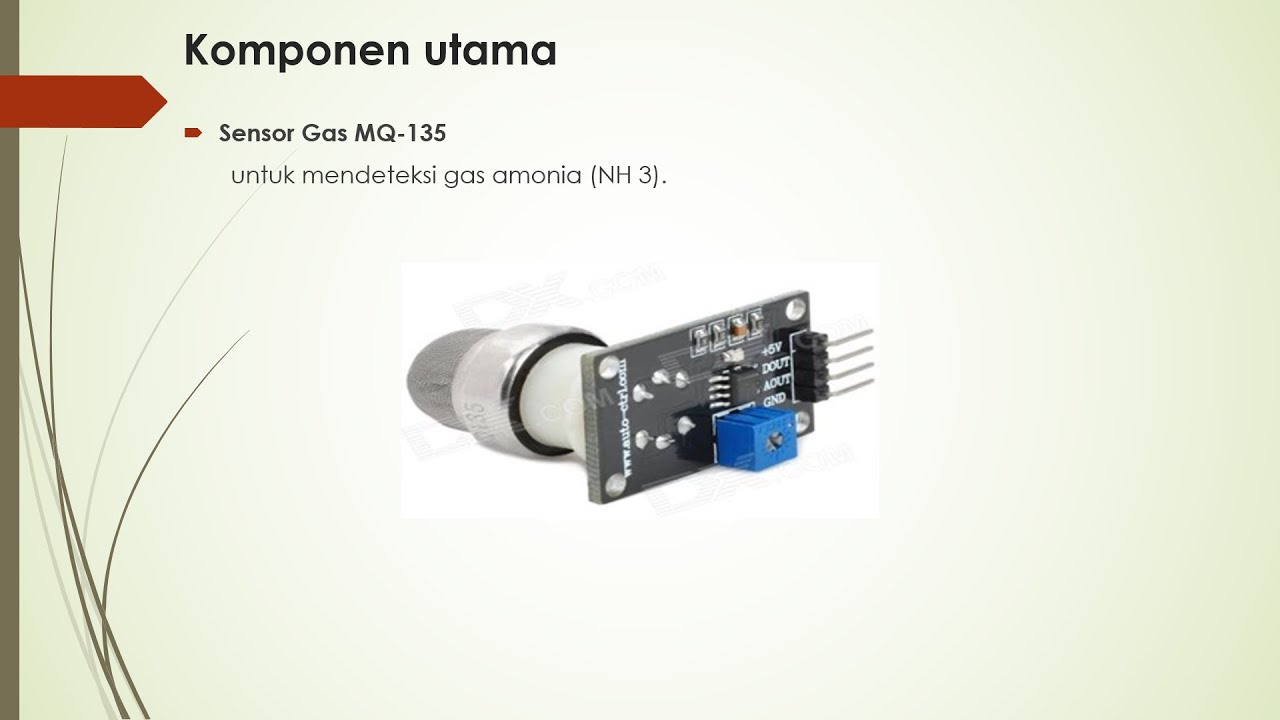 SENSOR PENDETEKSI GAS AMONIAK - YouTube