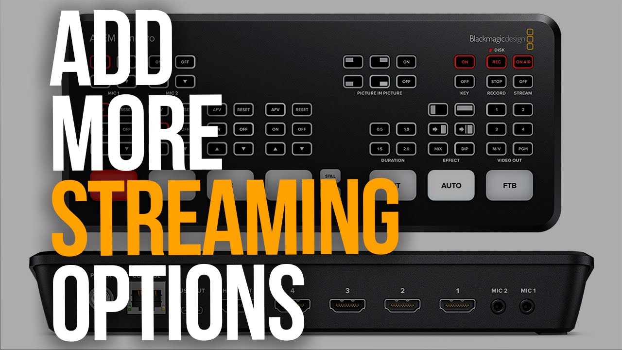 HOW TO ADD OTHER STREAMING SERVICES TO THE ATEM MINI PRO - YouTube