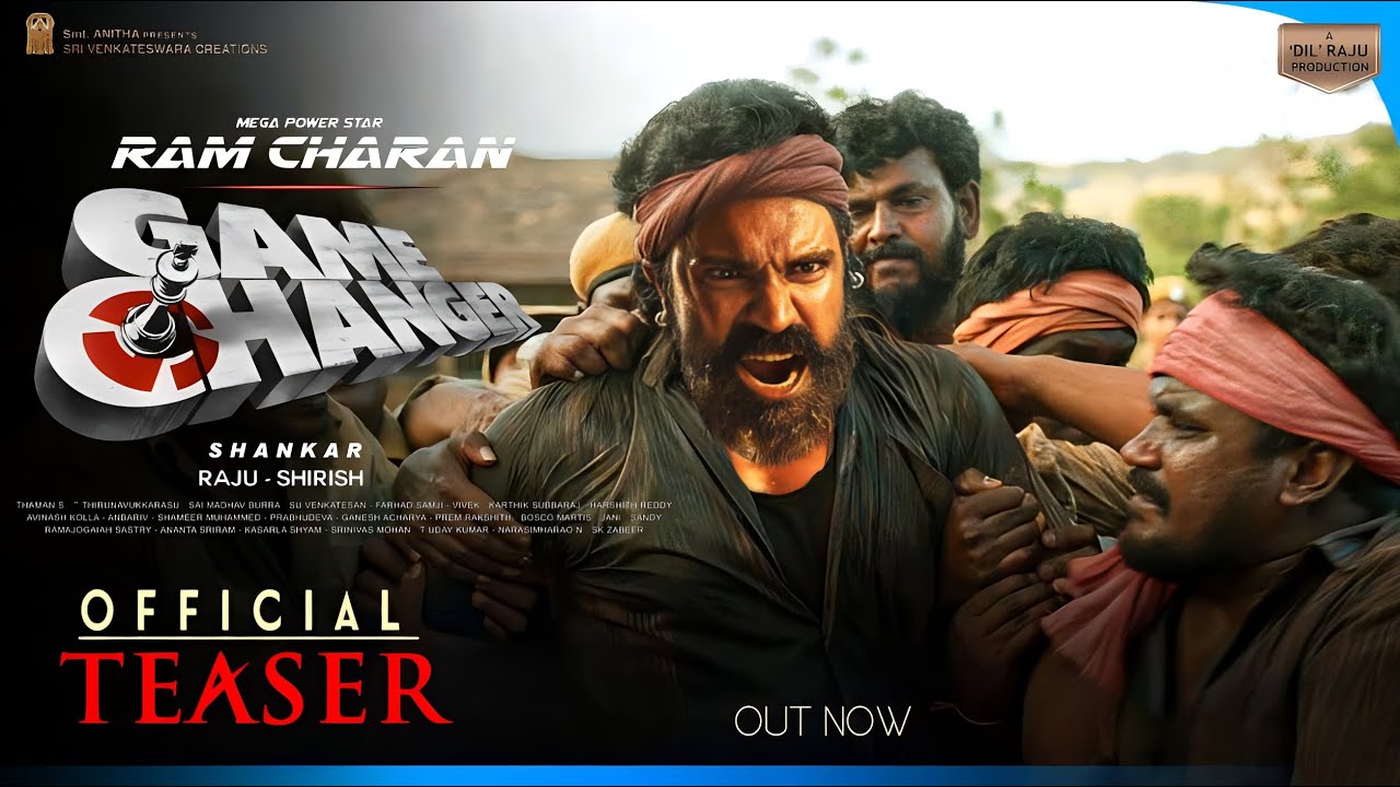 GAME CHANGER - Ramcharan Intro First Look Teaser|Game Changer Official ...