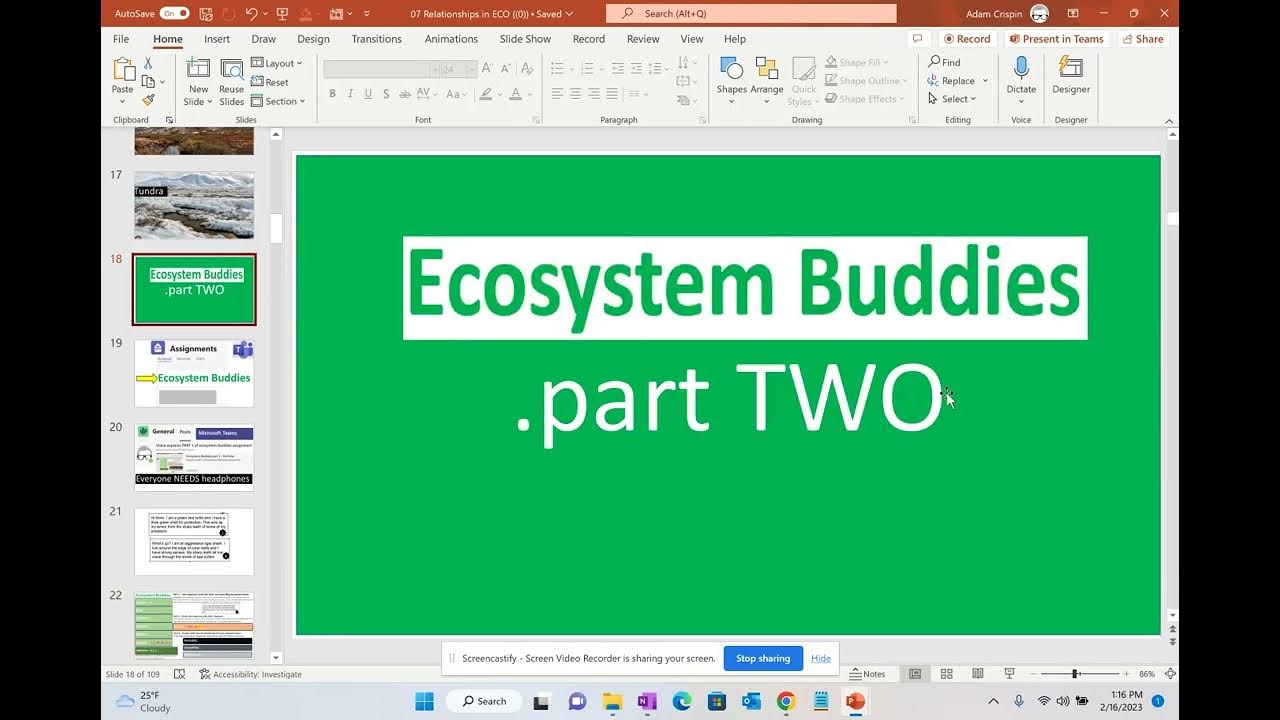 Ecosystem Buddies part 2 & 3 - YouTube