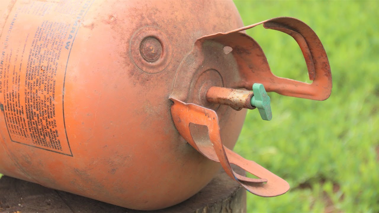 What else can be done with an empty freon cylinder? - YouTube