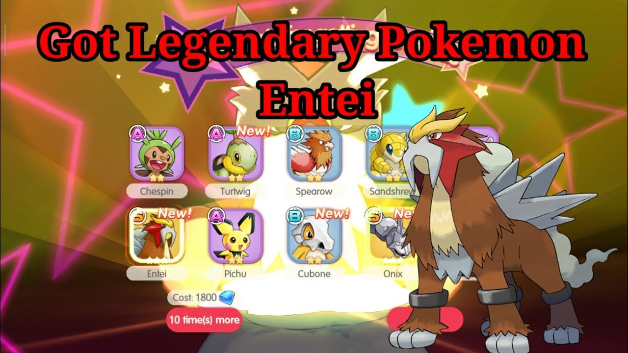 Got Legendary Pokemon Entei In -- PaPP Monster Aloha - YouTube