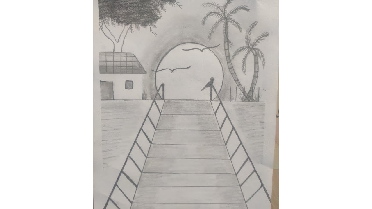 How to make scenery step by step👍..#youtube#drawing# - YouTube