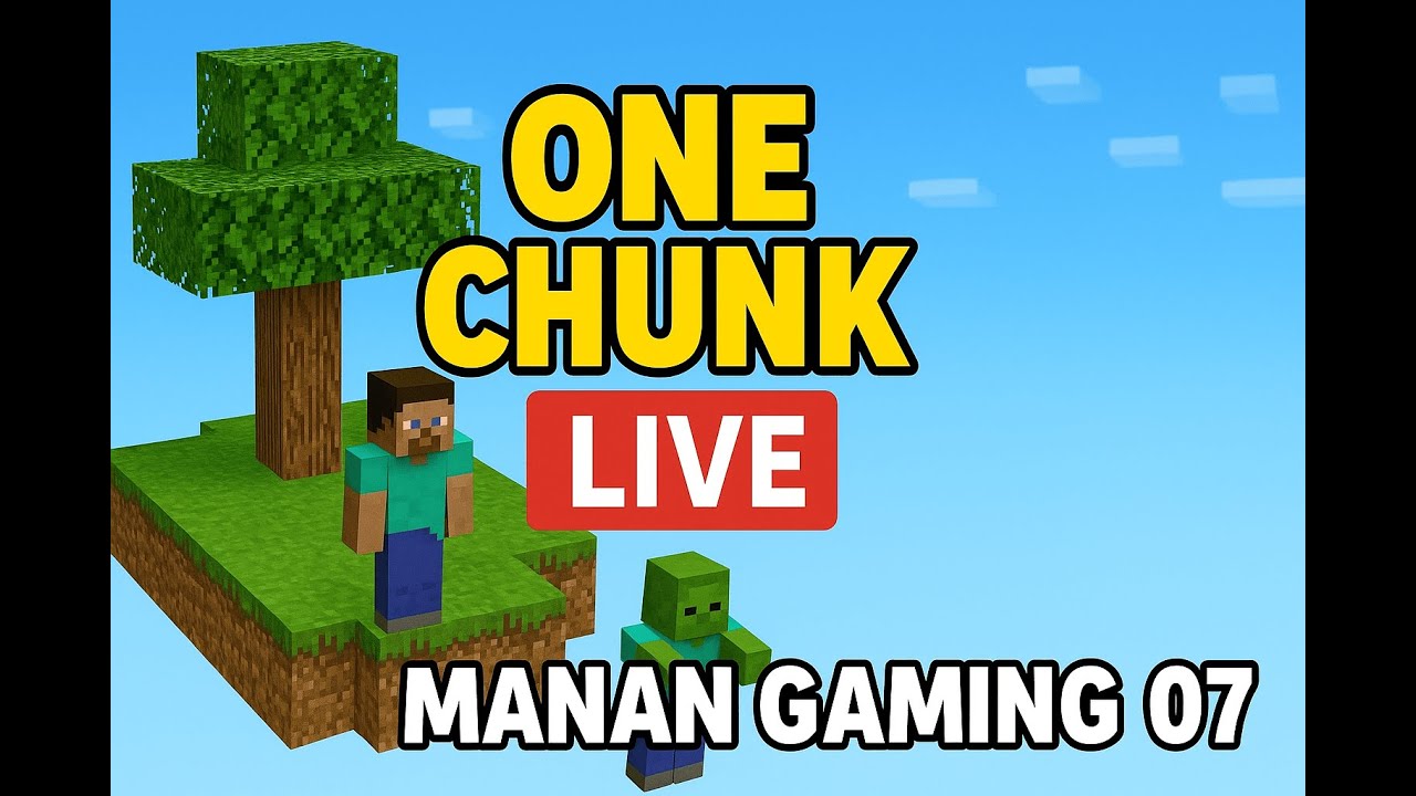 “Minecraft ONE CHUNK But INSANE! Live Stream | Manan Gaming 07” - YouTube