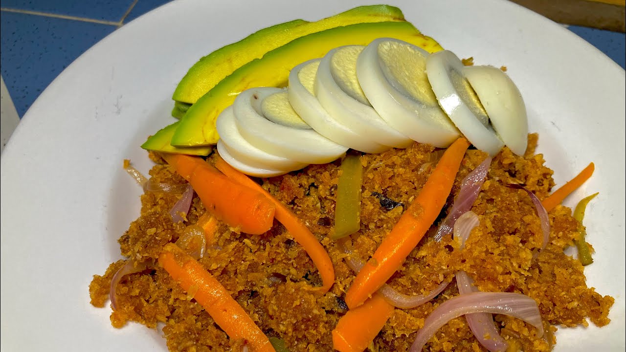 How To Make The Best Gari Fortor || Gari Jollof - YouTube