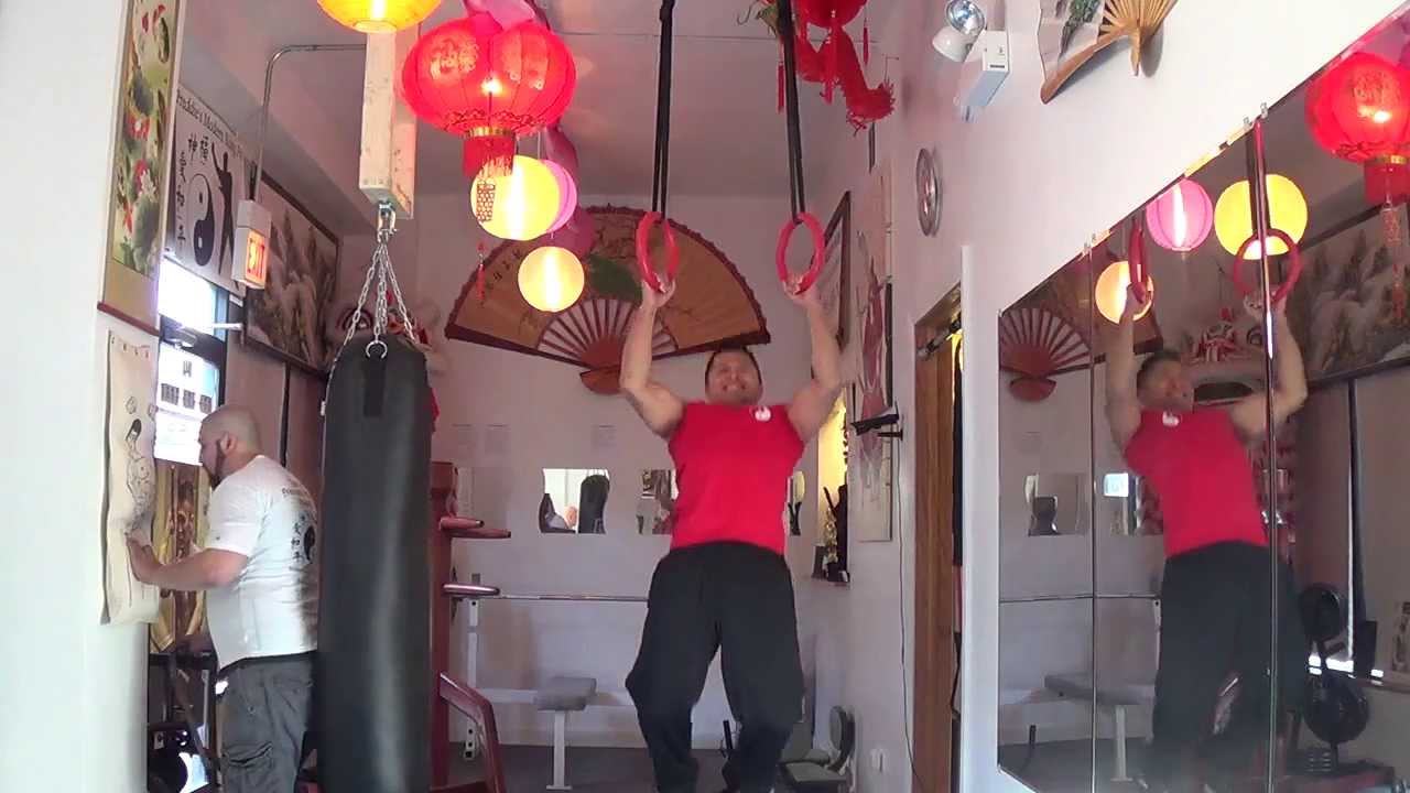 BACK: Ring Pull ups and Pull Downs - YouTube