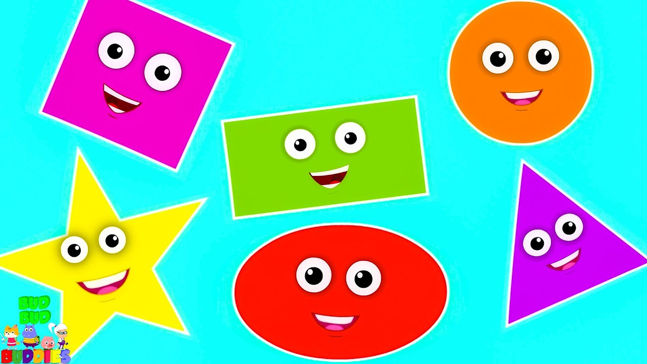 Shape Song + More Learning Videos for Children by Bud Bud Buddies - YouTube