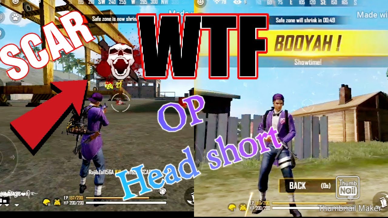 Cupid scar is very power full| in free fire|The legend killer gaming ...