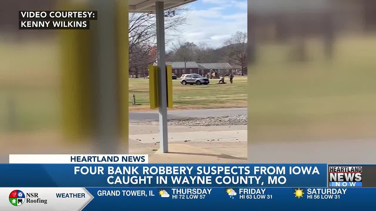Four bank robbery suspects from Iowa caught in Wayne County, Mo. - YouTube