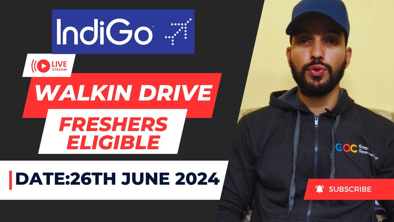 Indigo Airlines Mega Walkin Drive 2024 - YouTube